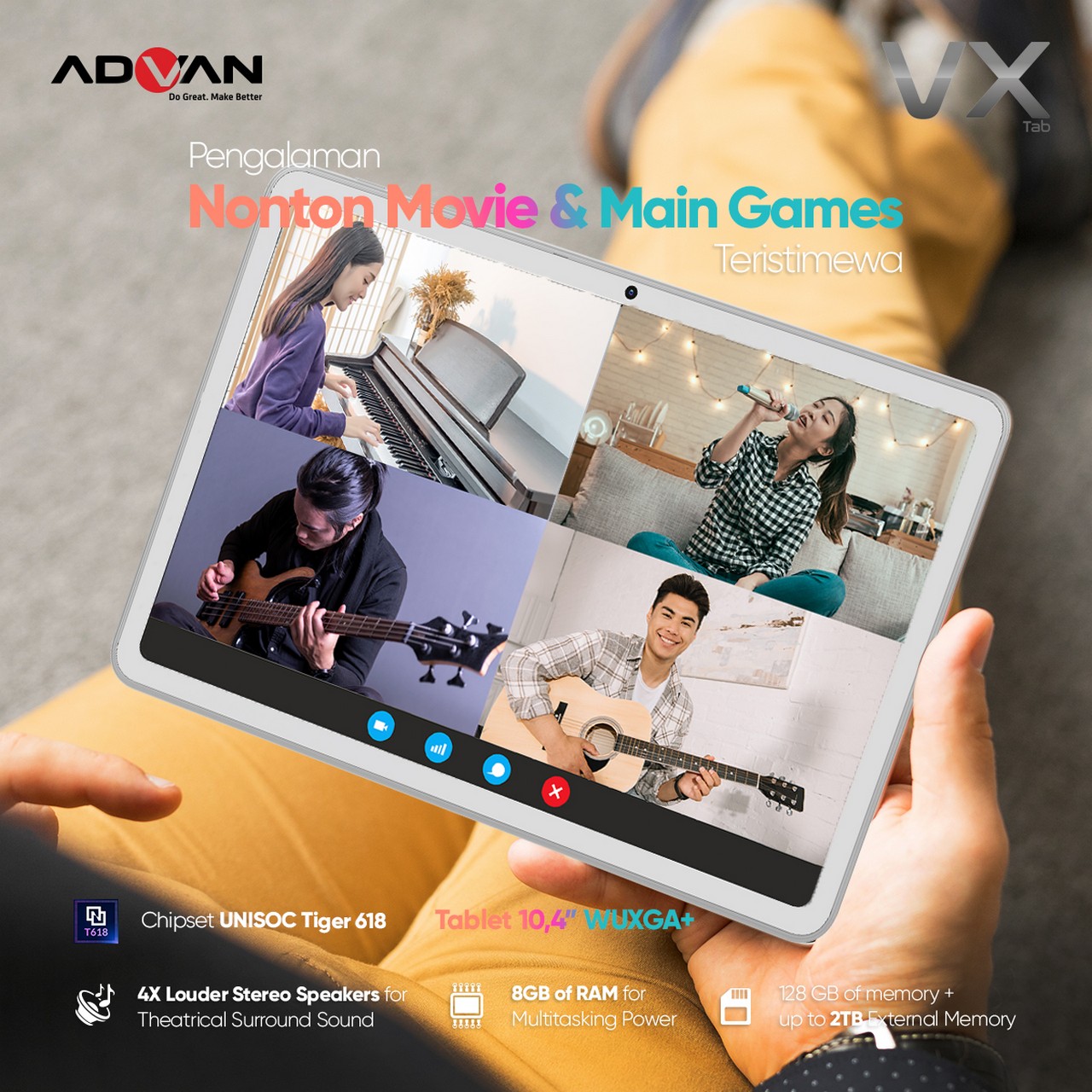 ADVAN Luncurkan Tablet ADVAN TAB VX, Ini Harga dan Spesifikasinya ...