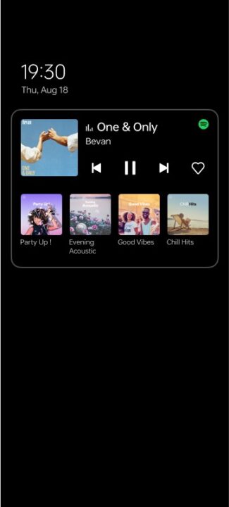 Di ColorOS 13, Widget Spotify Punya Mode Always On Display • Jagat Gadget