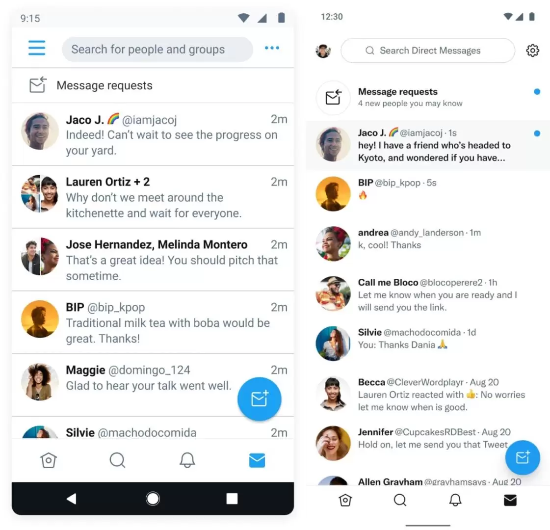 Twitter Tingkatkan UI untuk Direct Message di Android • Jagat Gadget