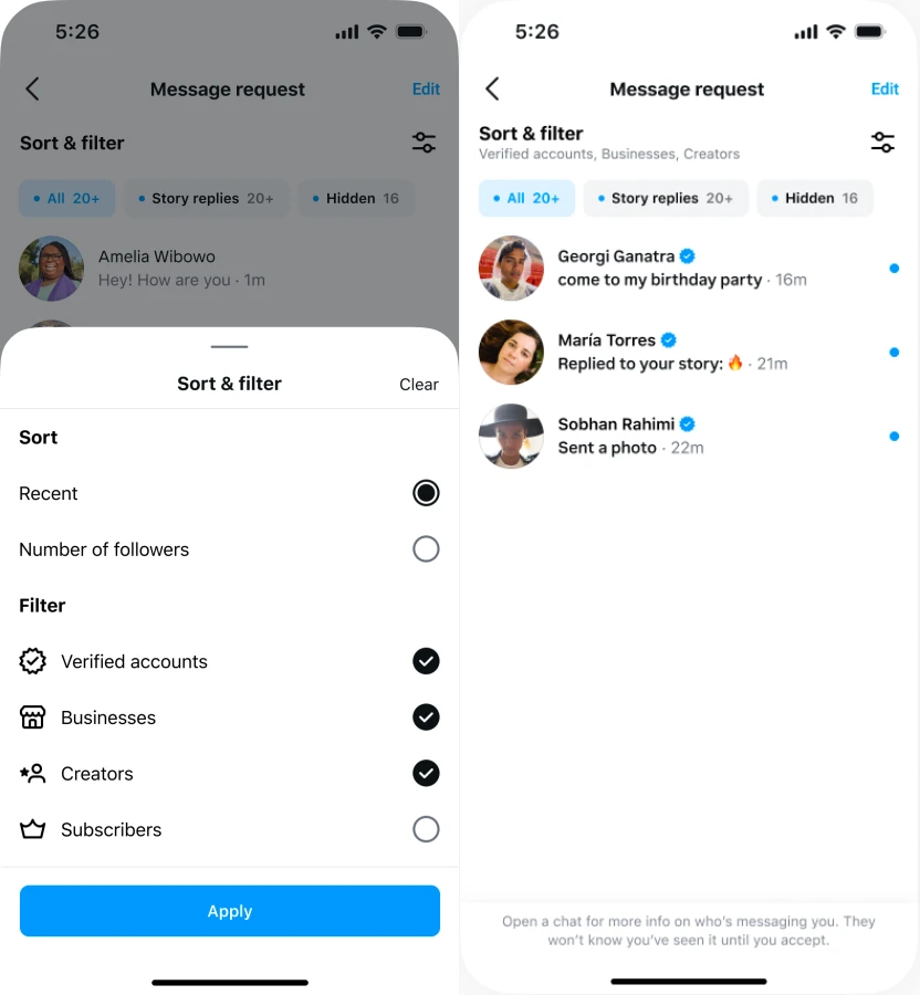 Fitur Baru Instagram Mudahkan Konten Kreator Kelola Permintaan DM ...