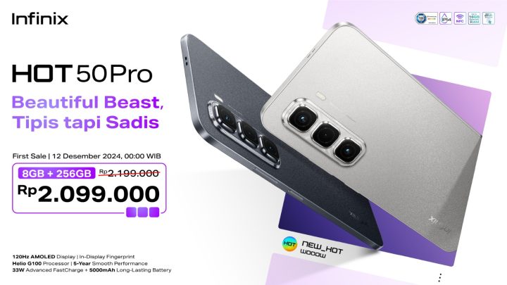 Infinix Hot 50 Pro Resmi Rilis Indonesia, Ini Spesifikasi dan Harganya ...
