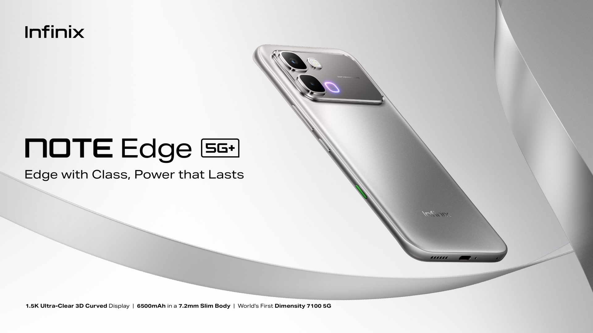 Infinix NOTE Edge Resmi Hadir di Indonesia: Desain Tipis, Baterai 6.500 ...